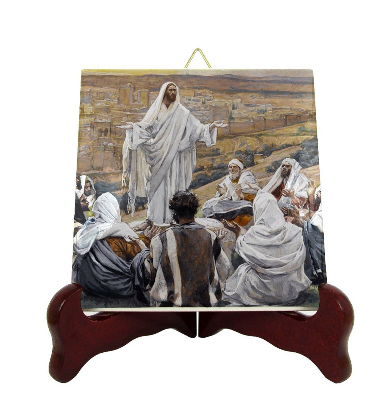 The Lord's Prayer Religious Icon on Ceramic Tile James - Etsy