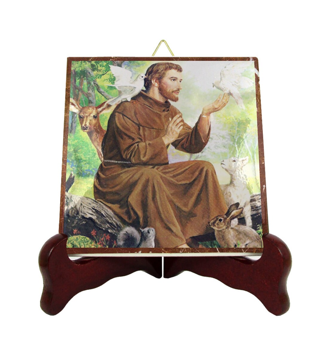Saint Francis of Assisi Icon: Handmade Ceramic Tile, Catholic Art - Etsy