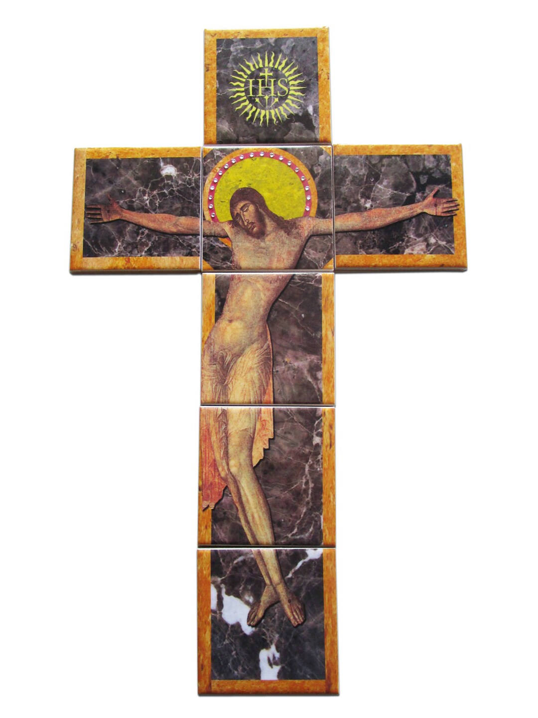 Handmade Ceramic Wall Crucifix: Italian Christian Art - Etsy