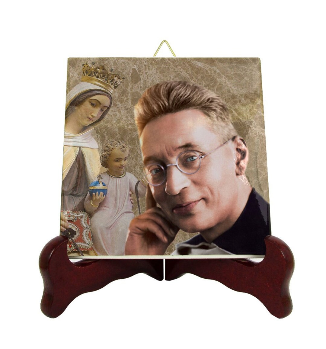 Saint Titus Brandsma religious icon on tile catholic saints Carmelite ...