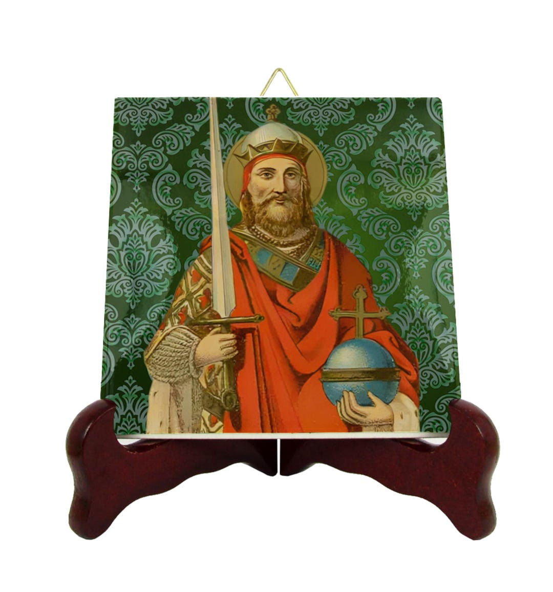 Saint Henry II Icon Tile: Catholic Religious Gift, Handmade in Italy - Etsy