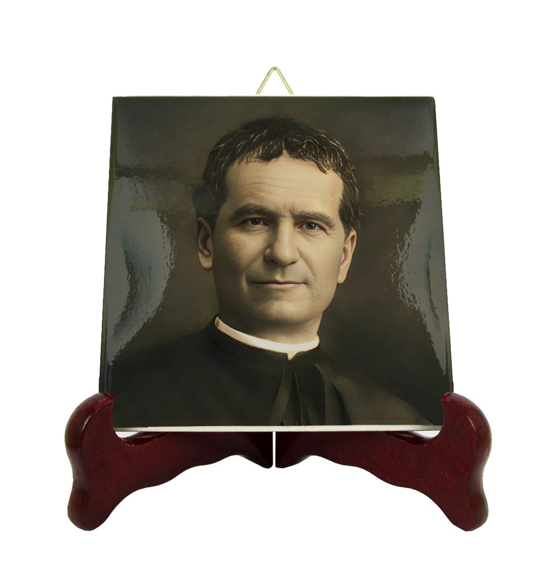 Saint John Bosco Icon: Handmade Catholic Saints Art Tile - Etsy