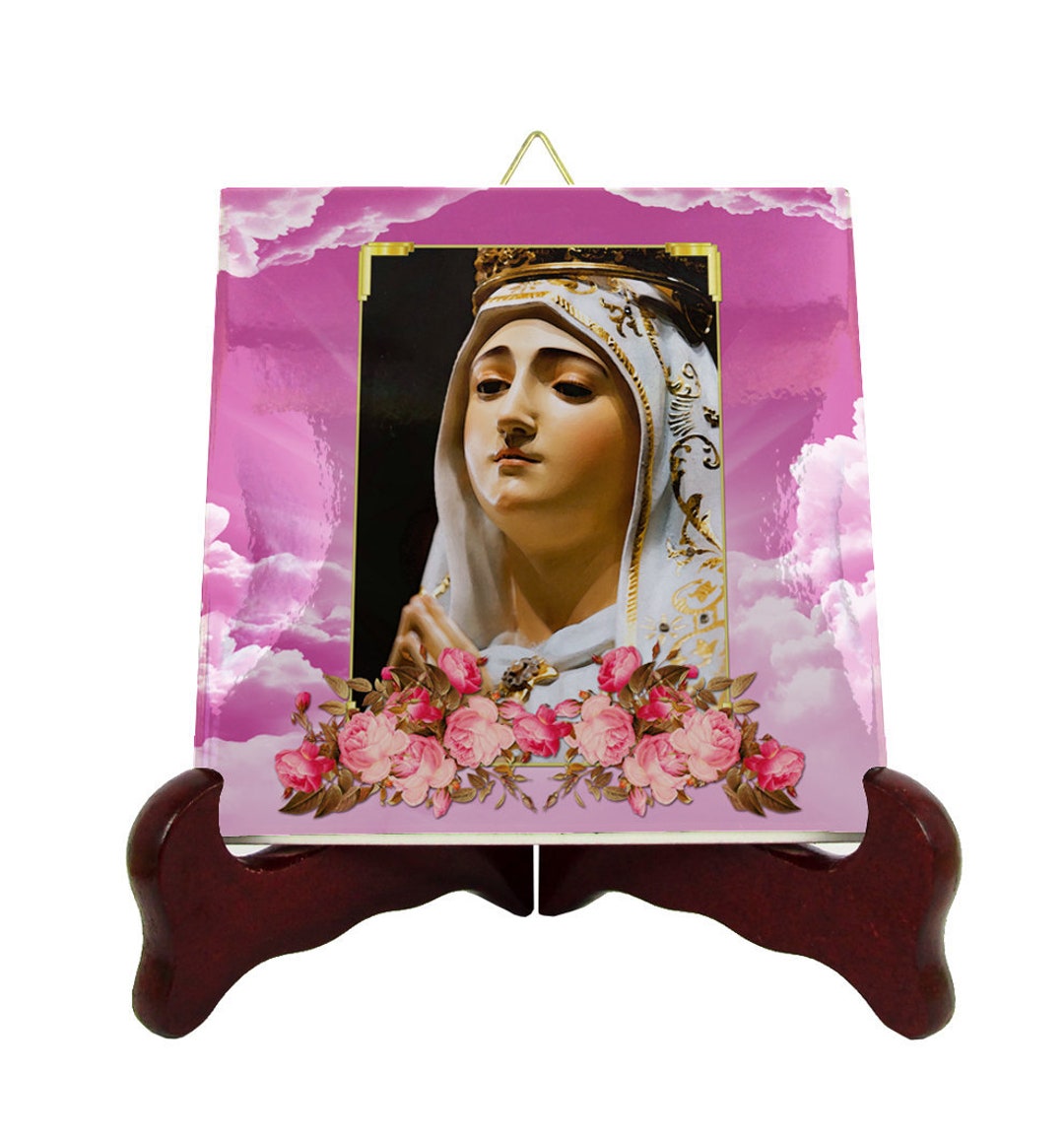 Our Lady of Fatima Catholic Icon on Tile Virgin Mary Icons - Etsy