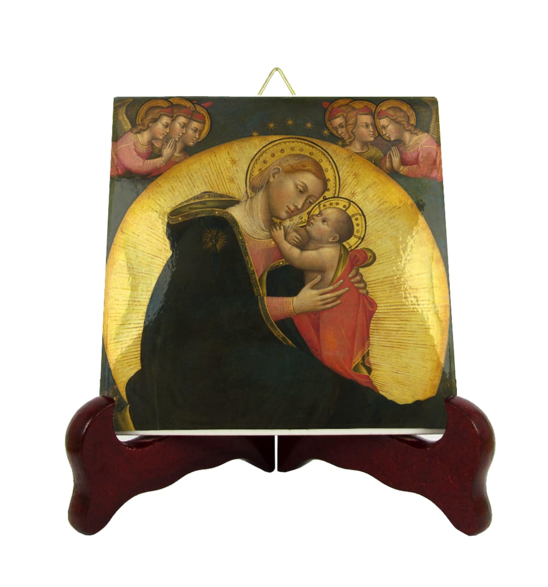 Madonna of Humility Tile: Catholic Christian Icon Art - Etsy UK