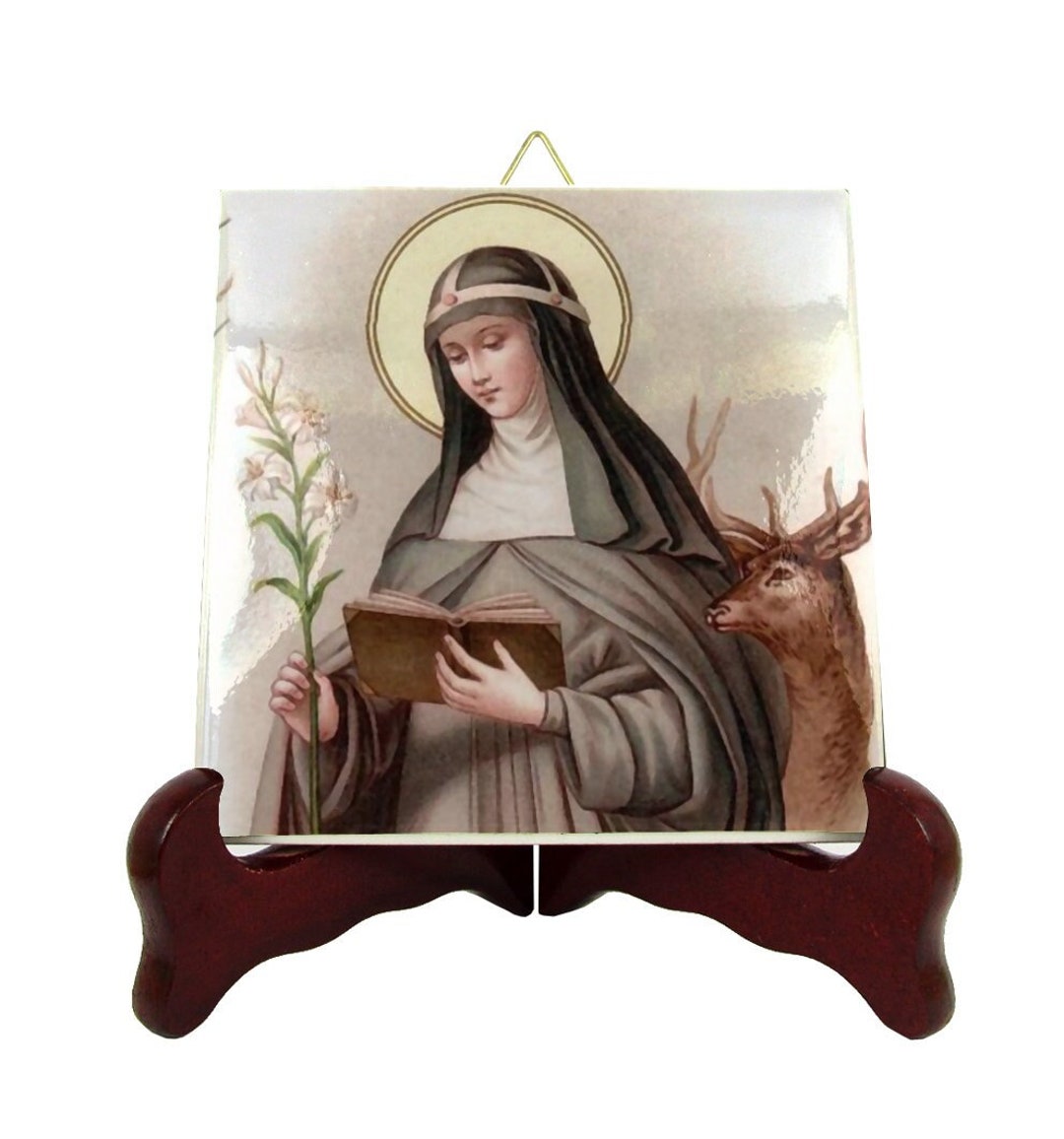 Saint Catherine of Sweden - Icon on Ceramic Tile - Catholic Saints ...