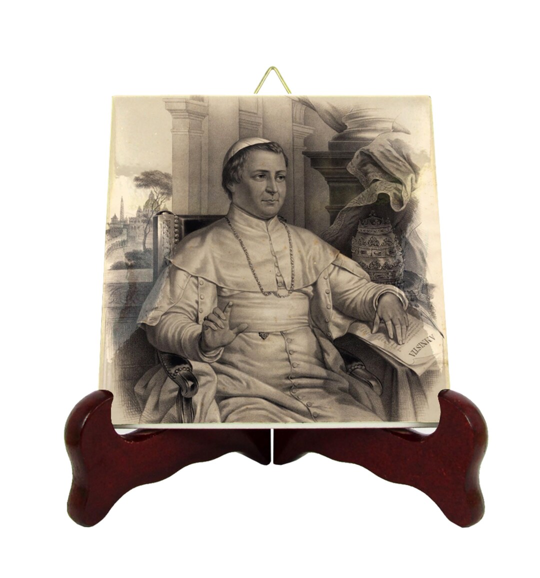 Pope Saint Pius IX Ceramic Tile Icon - Handmade Catholic Art - Etsy