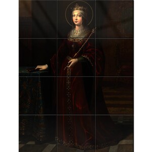 Saint Isabella I of Castile - Religious Tile Mural - Catholic Saints ...
