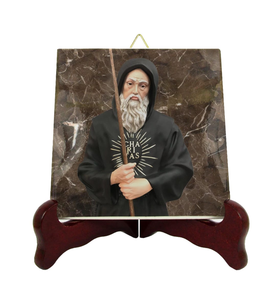 St Francis of Paola - Ceramic Icon - Saint Francis Icon - Catholic ...