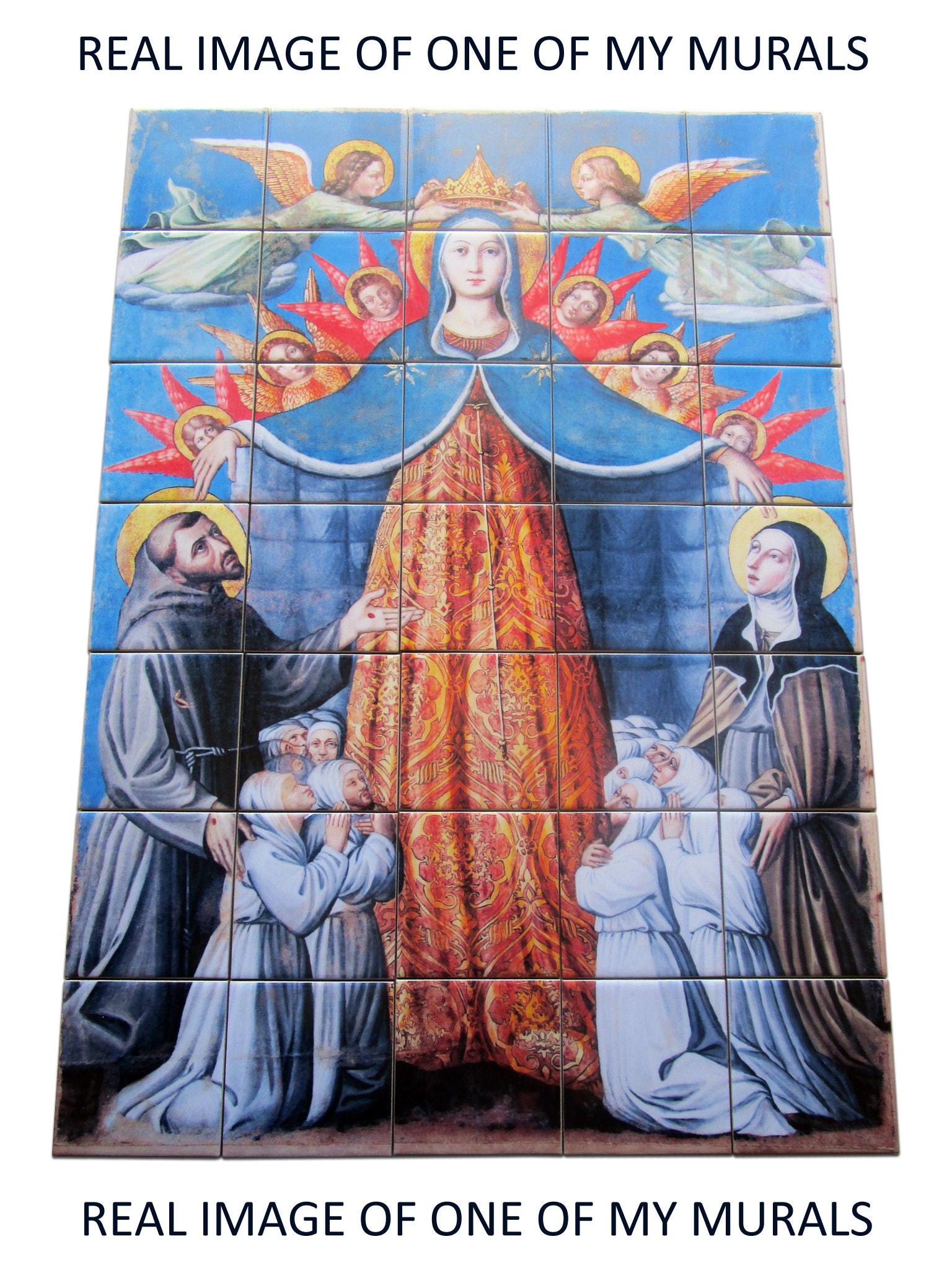 Religious tile mural The Agony in the Garden Catholic wall | Etsy