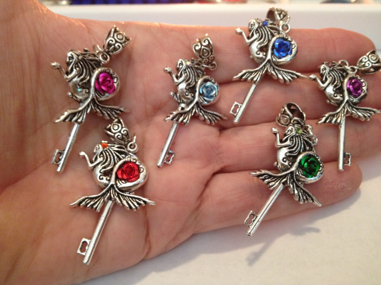 SUPER SALE Mermaid Key With Rose Meditation Healing - Etsy