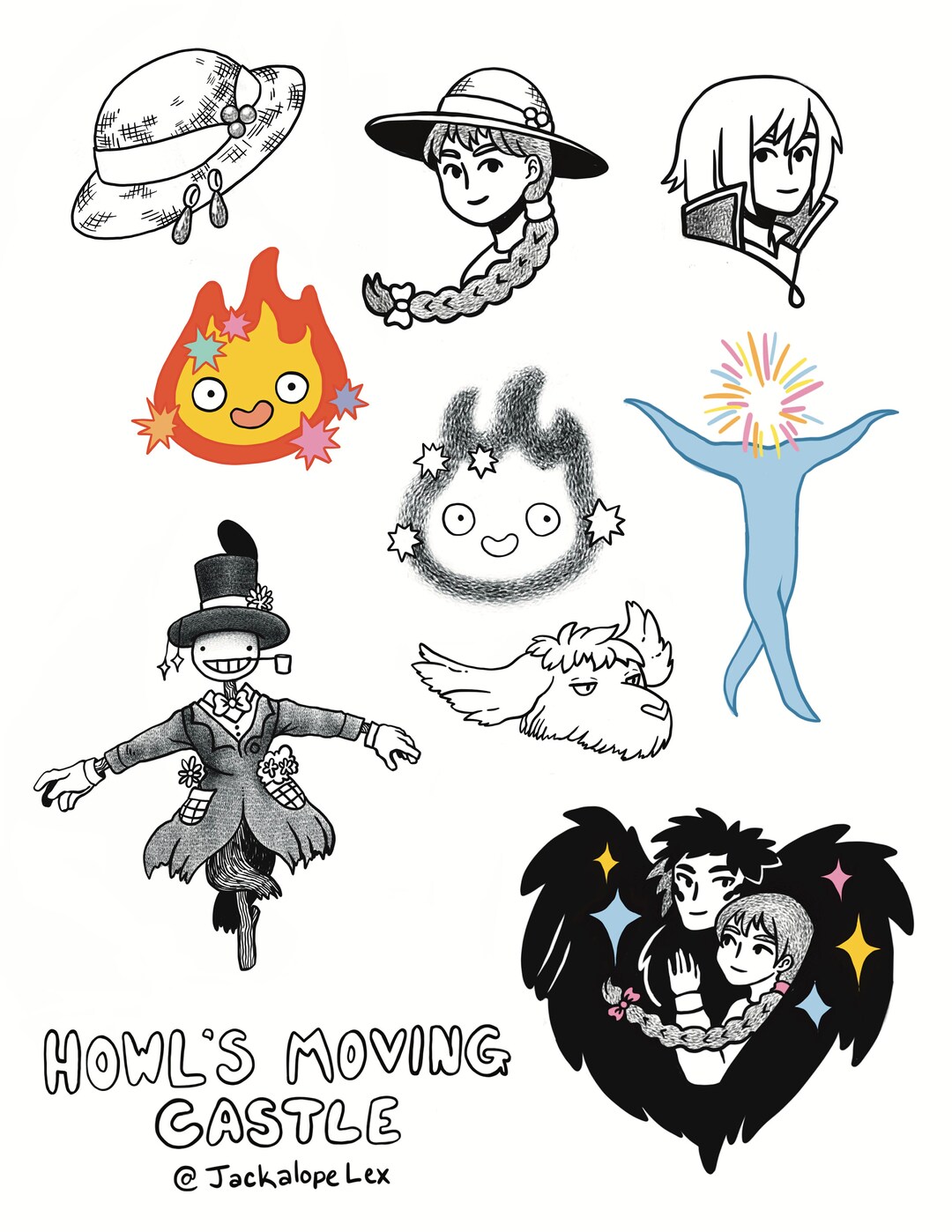 Howl's Flash Sheet - Etsy