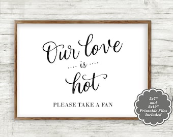 Wedding Fan Sign | Etsy