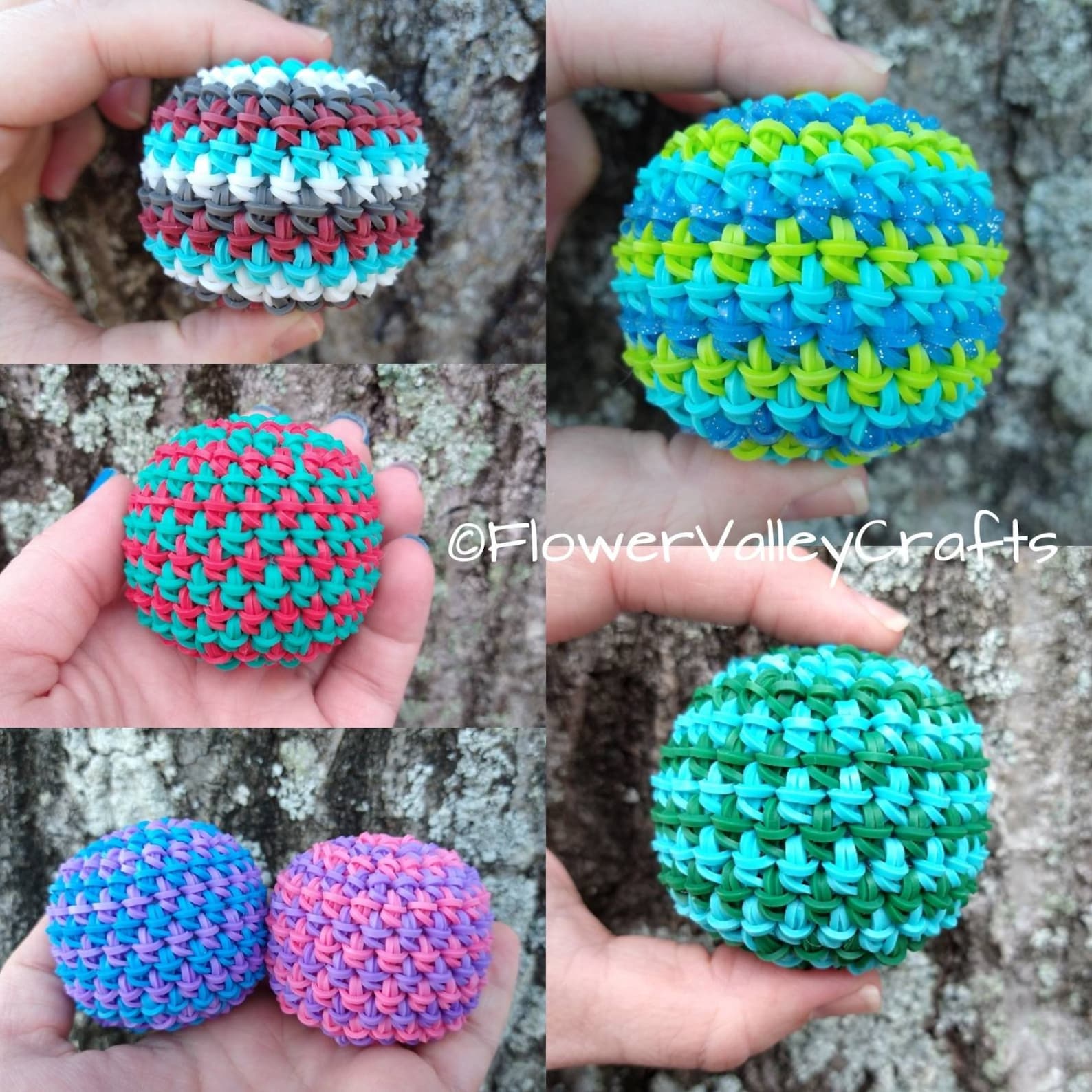 Stress Ball Rainbow Loom Rubber Band Stress Reliever Fidget - Etsy