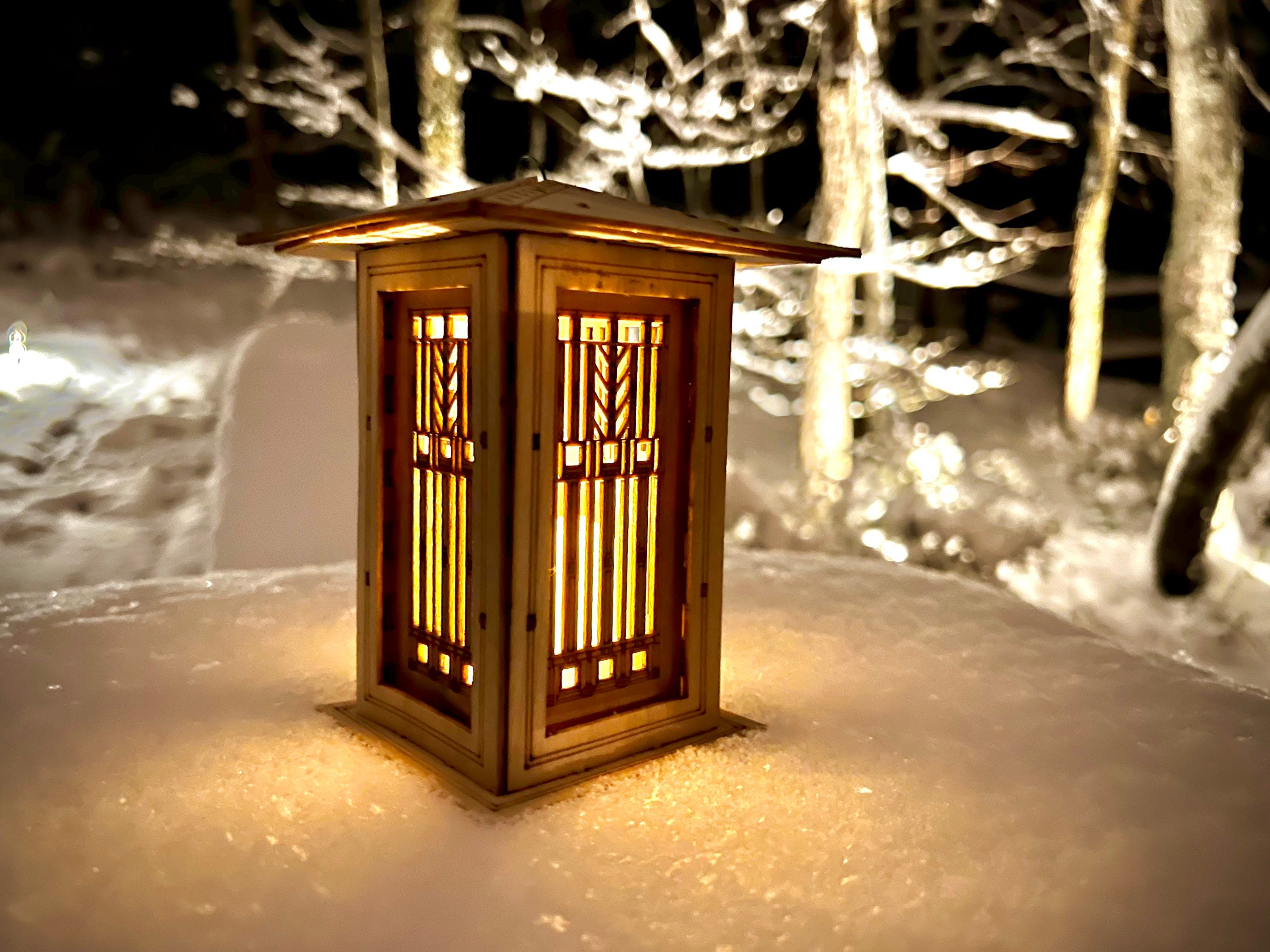 Bungalow, Prairie Style Lantern: Wooden Model DIY Kit - Etsy