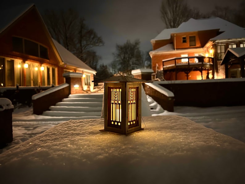 Bungalow, Prairie Style Lantern: Wooden Model DIY Kit - Etsy