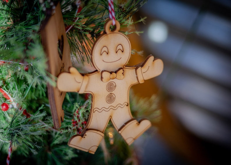 DIY Christmas Ornament Kits Gingerbread Man & Snowman Color | Etsy