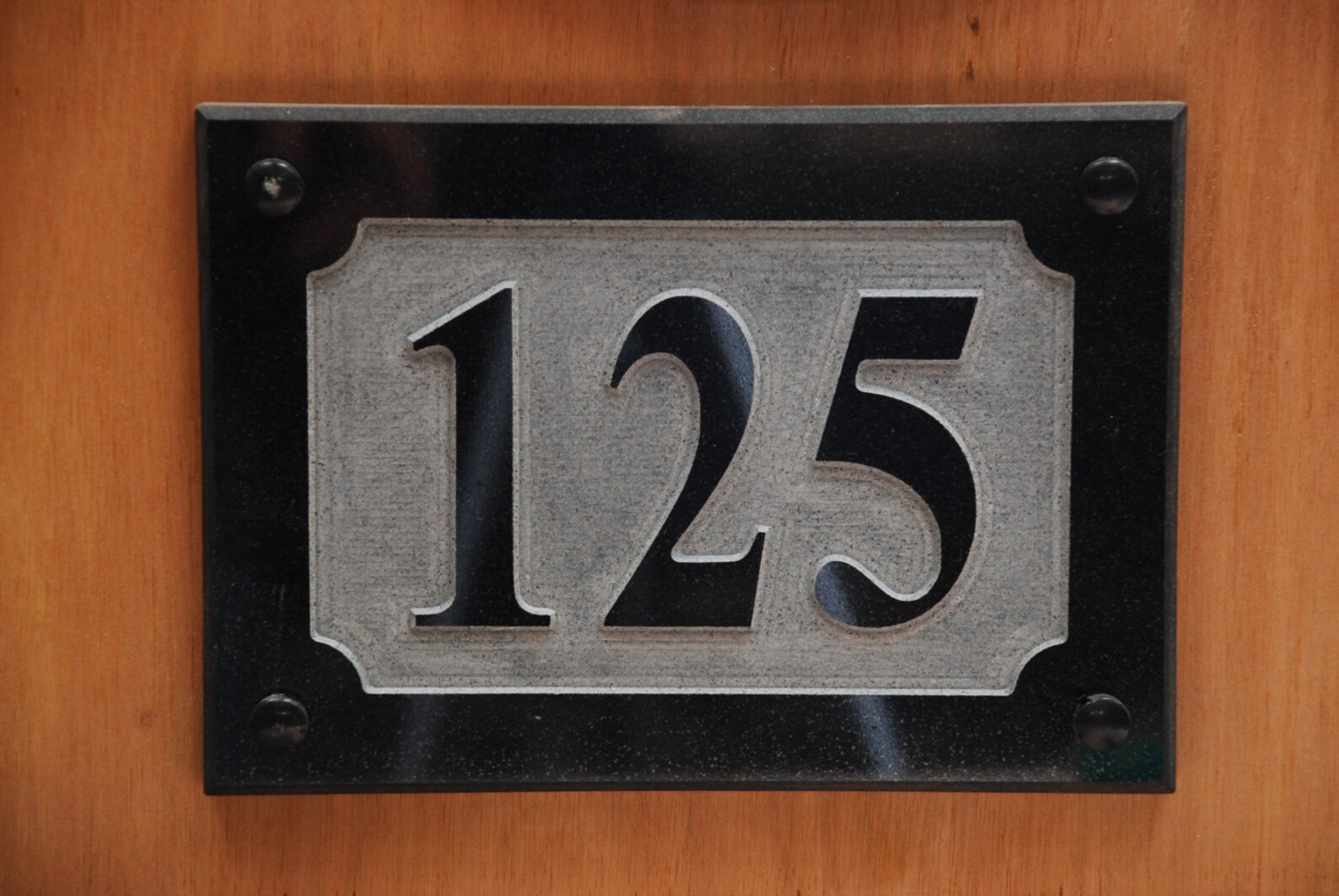 Black Natural GRANITE HOUSE Door NUMBER 6" X 6" Oval or Square Any ...