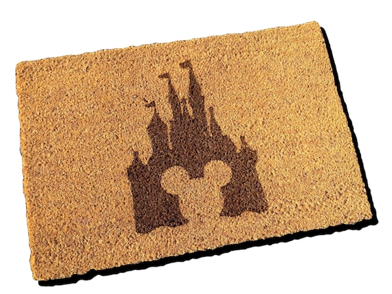 DISNEY Inspired Welcome Coir Front Back Door Entrance Mat Fan - Etsy