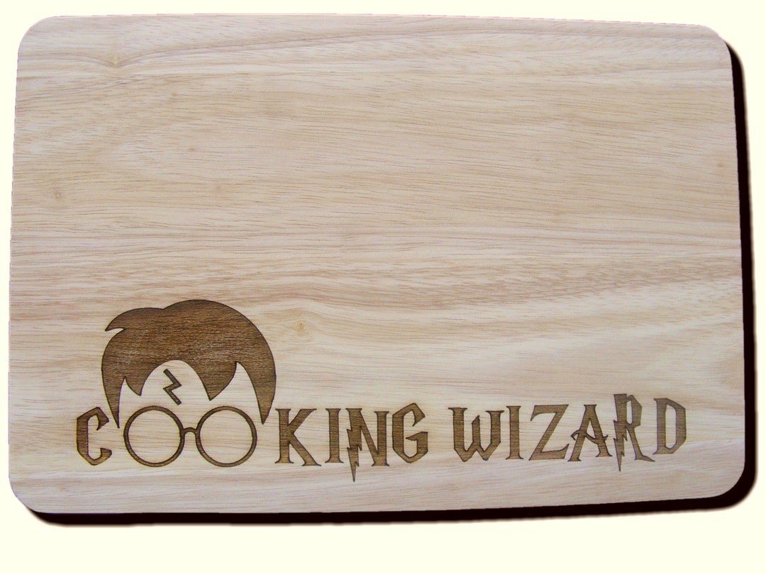 Harry Potter Inspired Cooking Wizard Premium Beech Wood Chopping Cheese ...