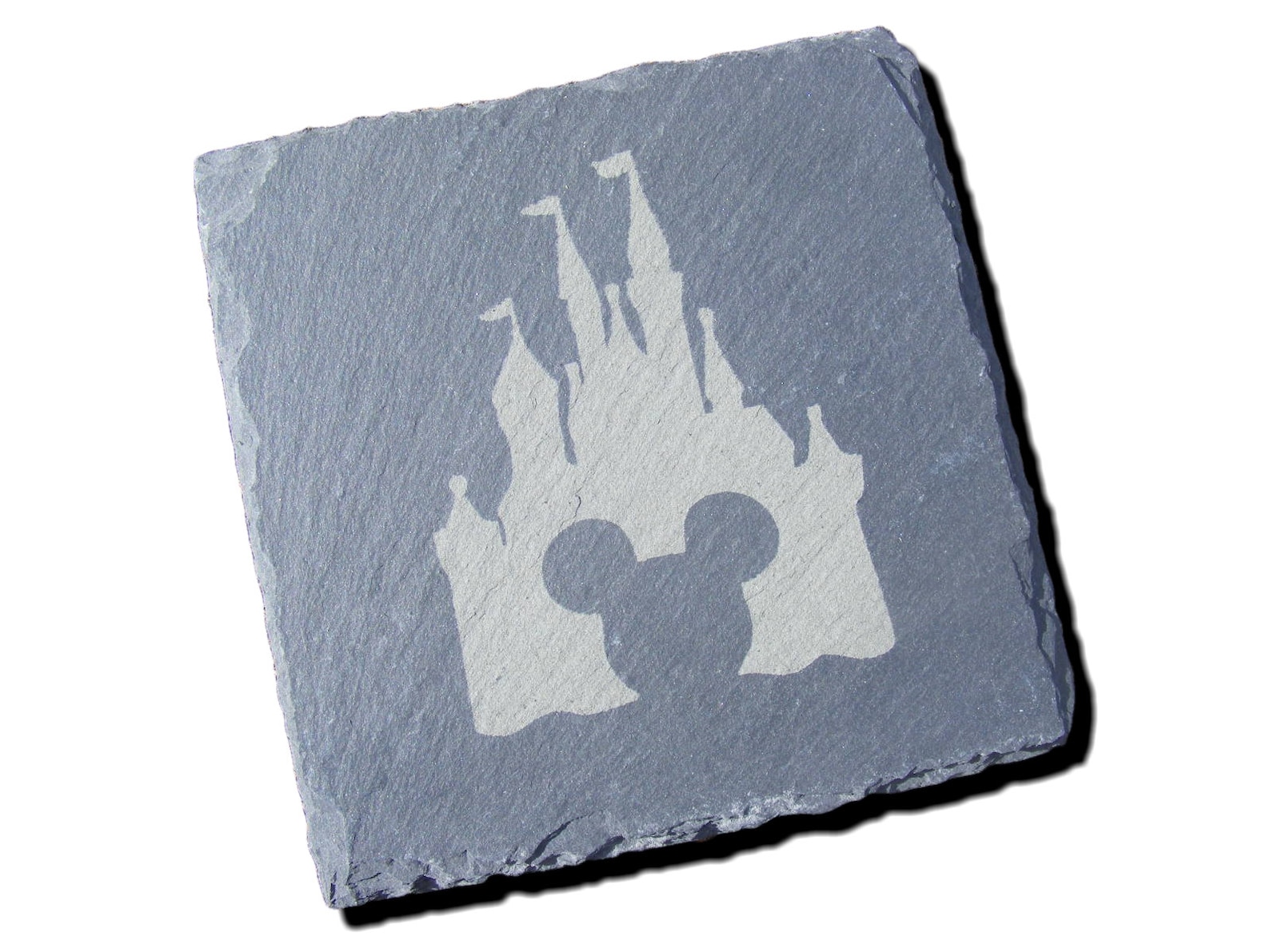 Disney Castle Inspired Mickey Mouse Slate Coasters 2 Off Drinks Mat ...