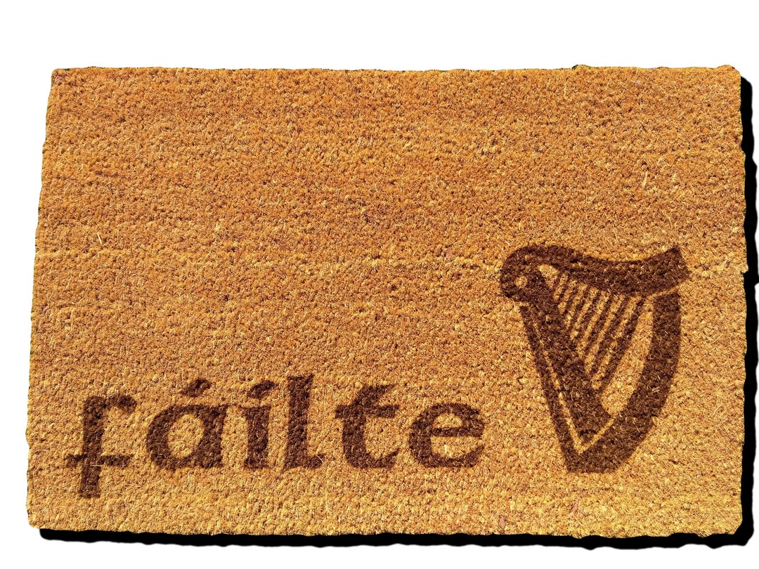 FAILTE Irish Gaelic Scottish Scots Guinness Harp Shamrock Thistle ...