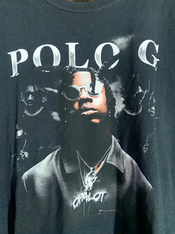 Polo G large black graphic T-shirt - Gem