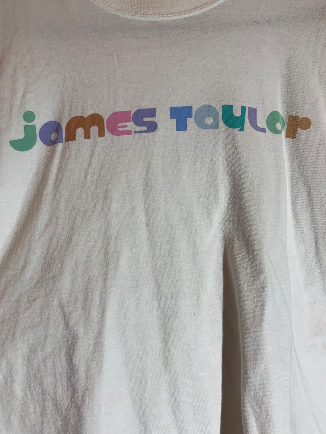 James Taylor Large White Graphic Vintage T-shirt - Etsy