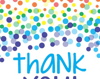 Colorful thank you | Etsy