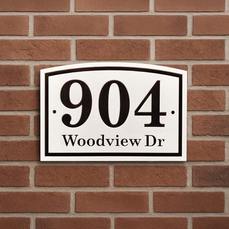 Street Number Sign - Etsy