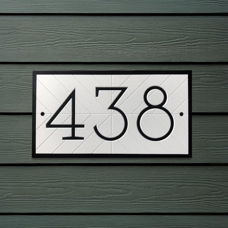 House Number Plaque - Etsy