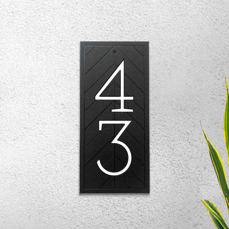 Modern House Numbers - Etsy