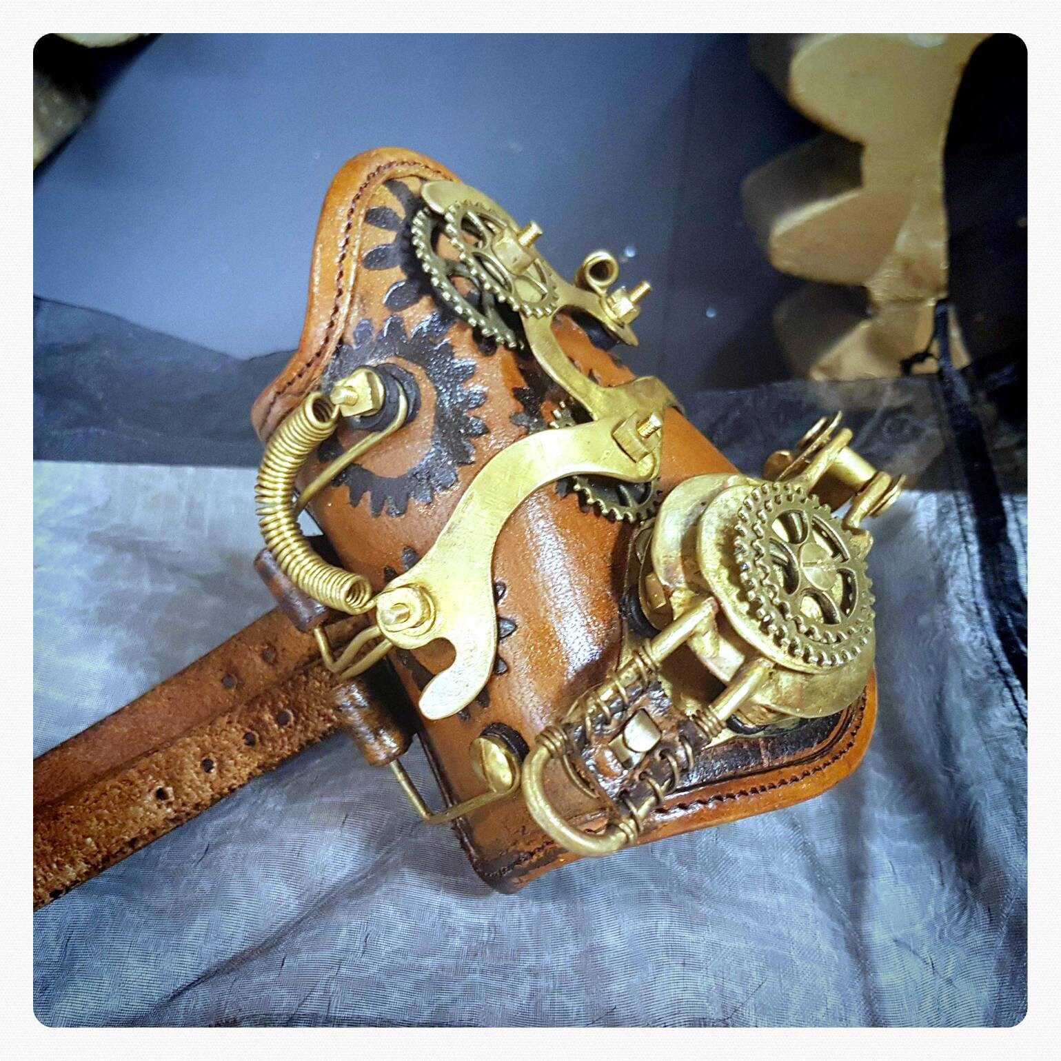 Deluxe Steampunk gyro Generator Cuff Steampunk | Etsy