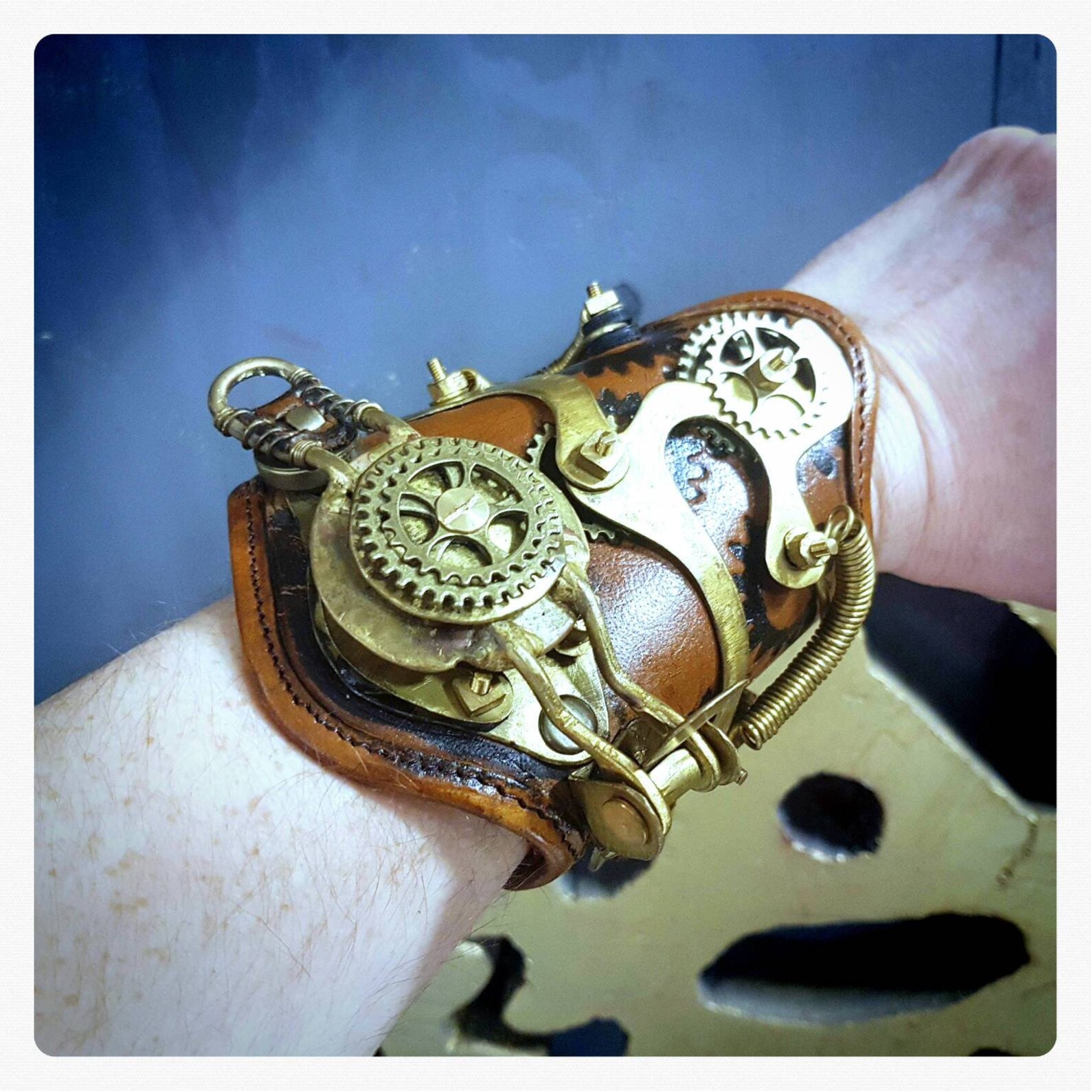 Deluxe Steampunk gyro Generator Cuff Steampunk - Etsy