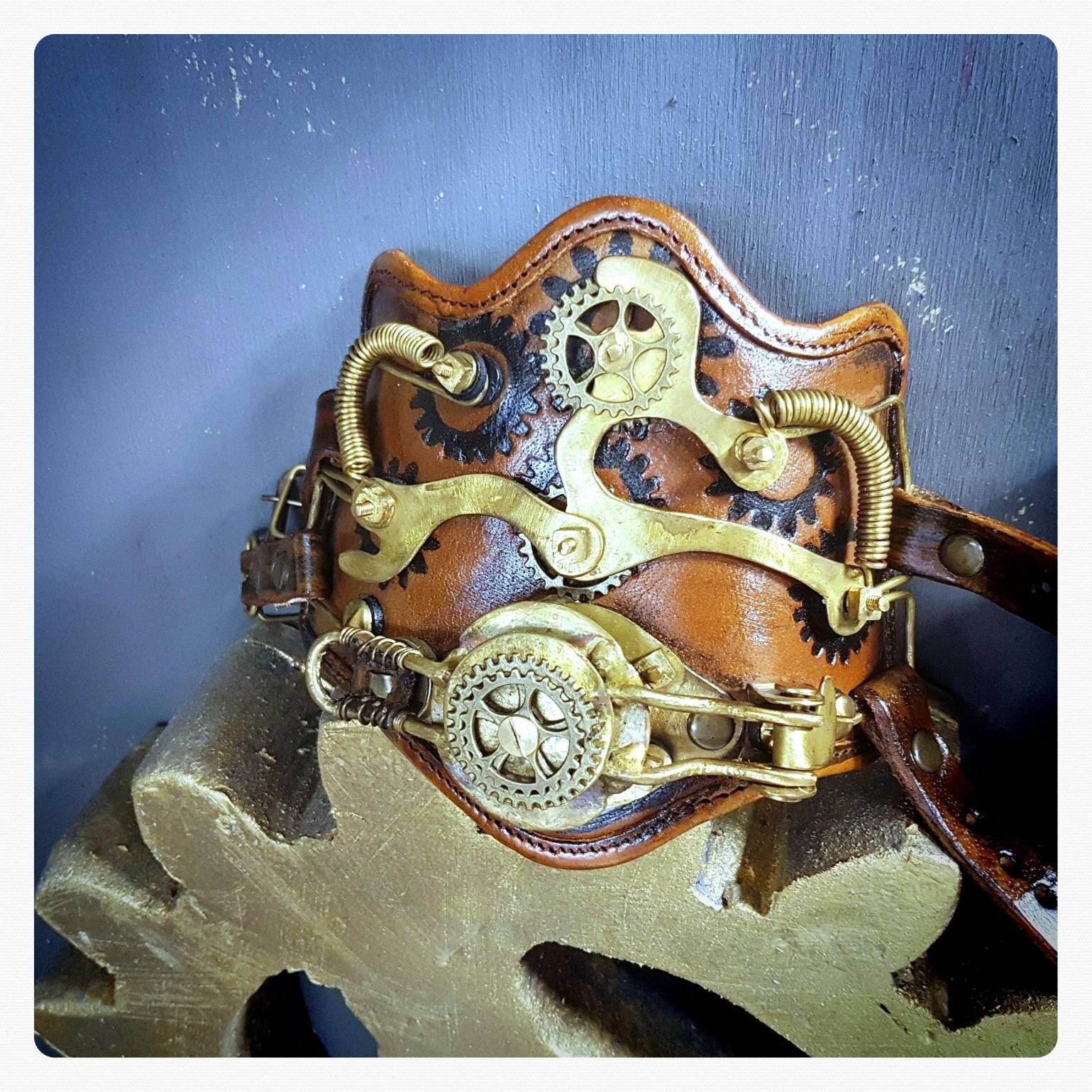 Deluxe Steampunk gyro Generator Cuff Steampunk | Etsy