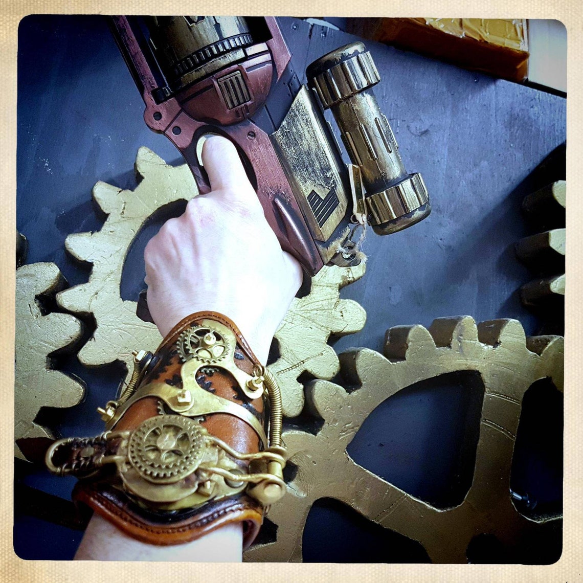 Deluxe Steampunk gyro Generator Cuff Steampunk | Etsy