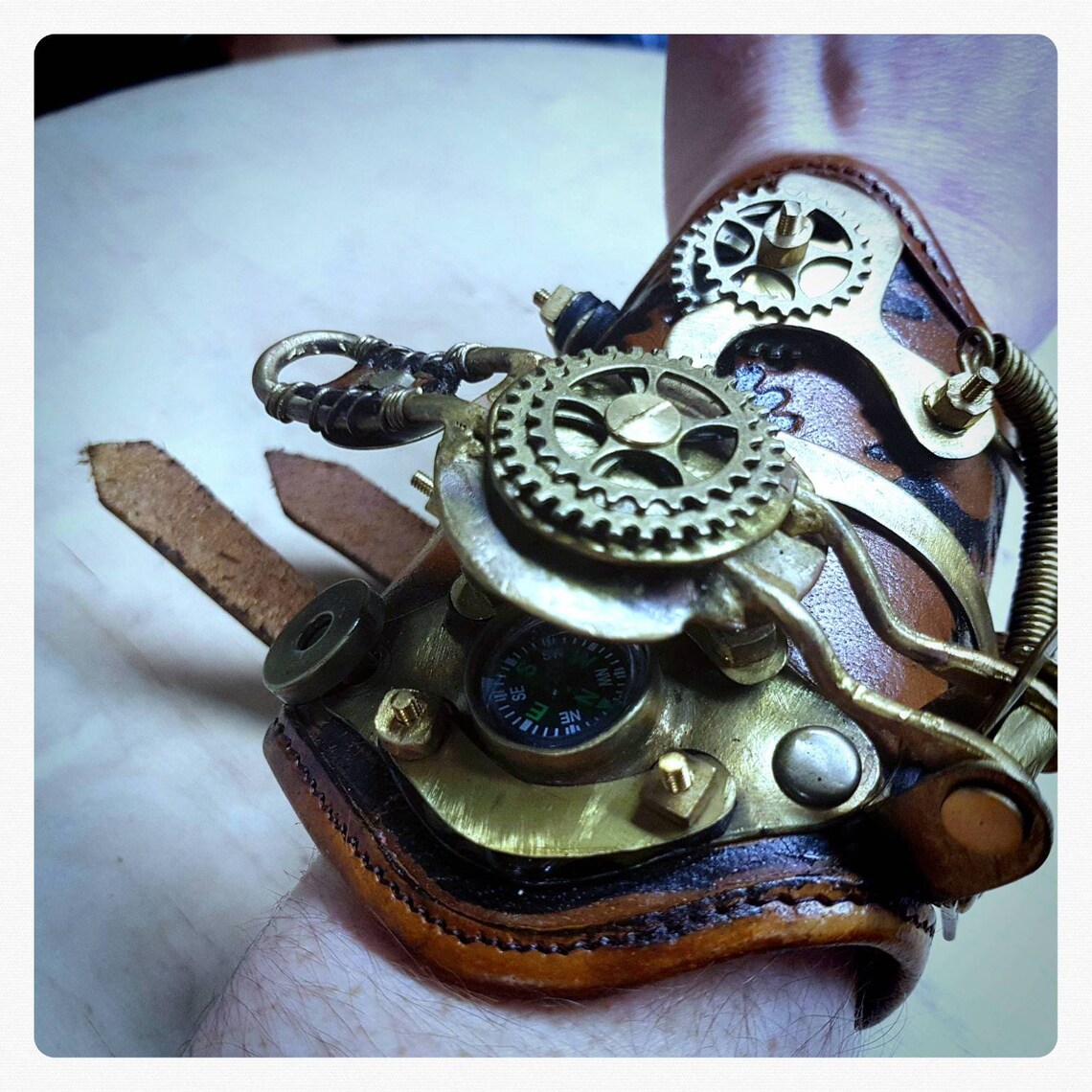 Deluxe Steampunk gyro Generator Cuff Steampunk | Etsy