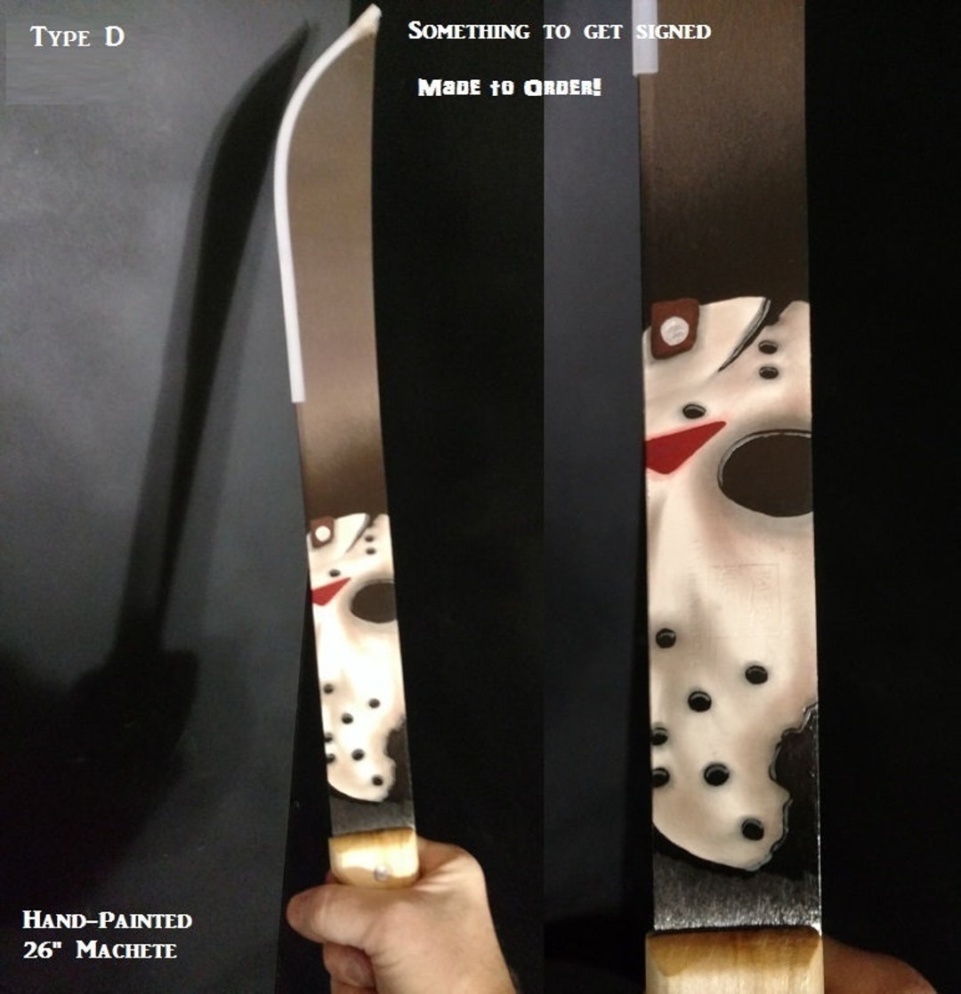 Hand-painted Slasher Machete - Etsy