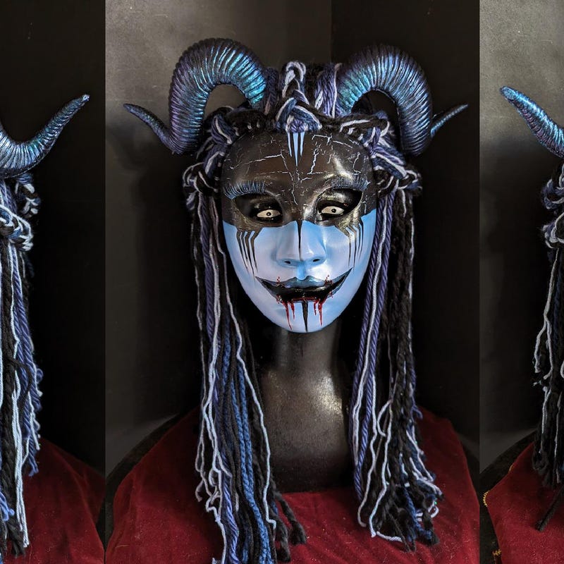 Demon Mask - Etsy