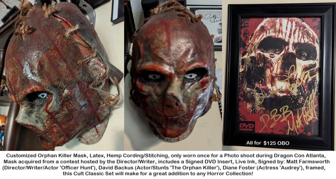 Signed DVD Insert With Orphan Killer Mask - Etsy