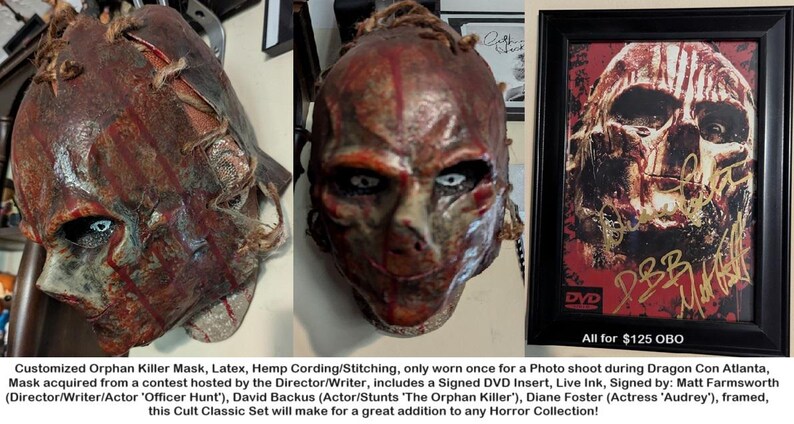 Signed DVD Insert With Orphan Killer Mask - Etsy