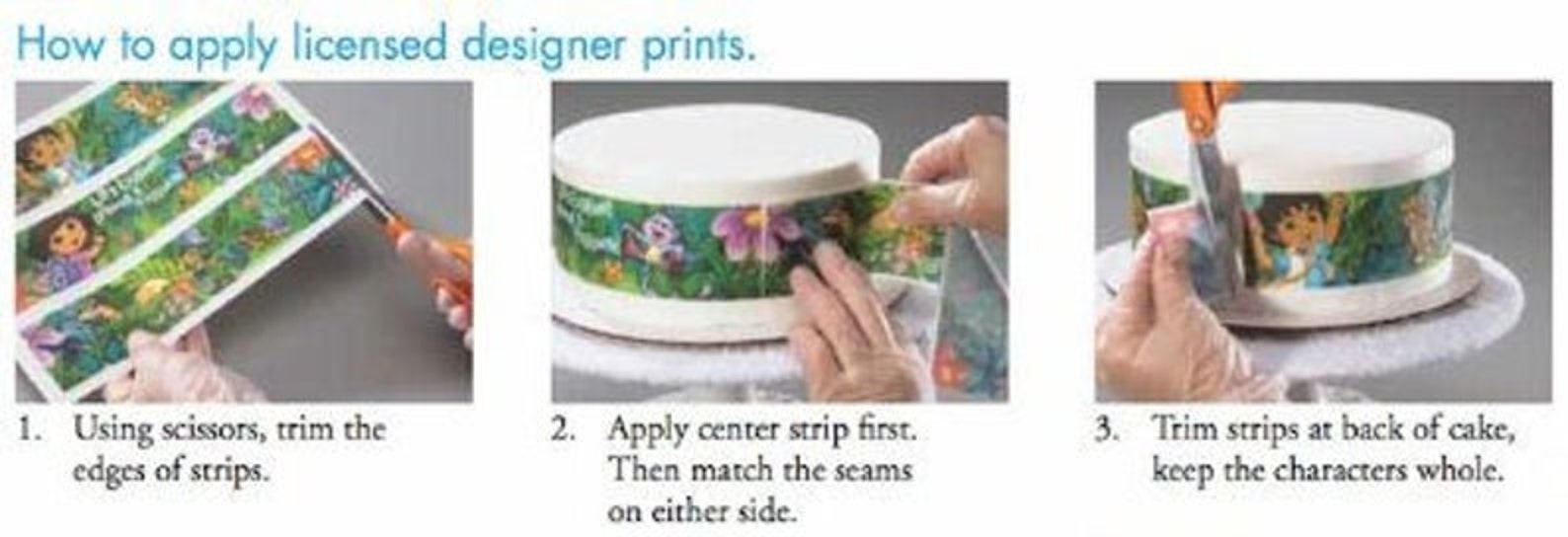 Dinosaurs Edible Cake Border Decorations Set of 3 Strips - Etsy