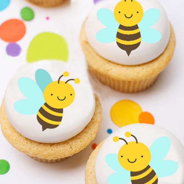 Bee Cupcake Topper - Etsy