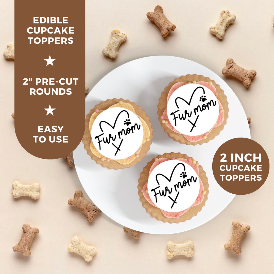 Mother's Day Edible Cupcake Topper Decorations, Pre-cut Edible Image ...