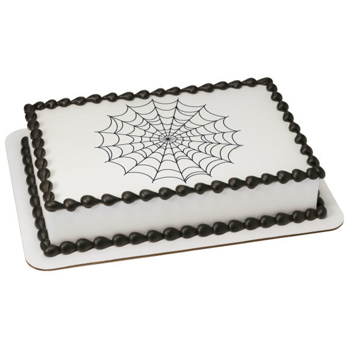 Spiderweb Edible Cake or Cupcake Toppers Choose Your Size - Etsy