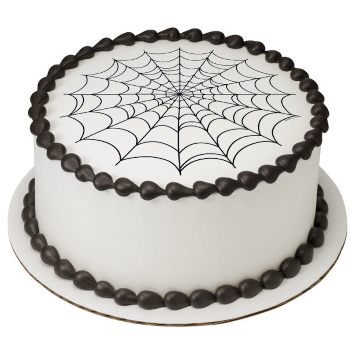 Spiderweb Edible Cake or Cupcake Toppers Choose Your Size - Etsy