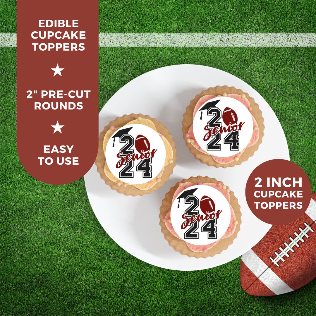 Graduation Edible Cupcake Topper Decorations, Pre-cut Edible Image ...