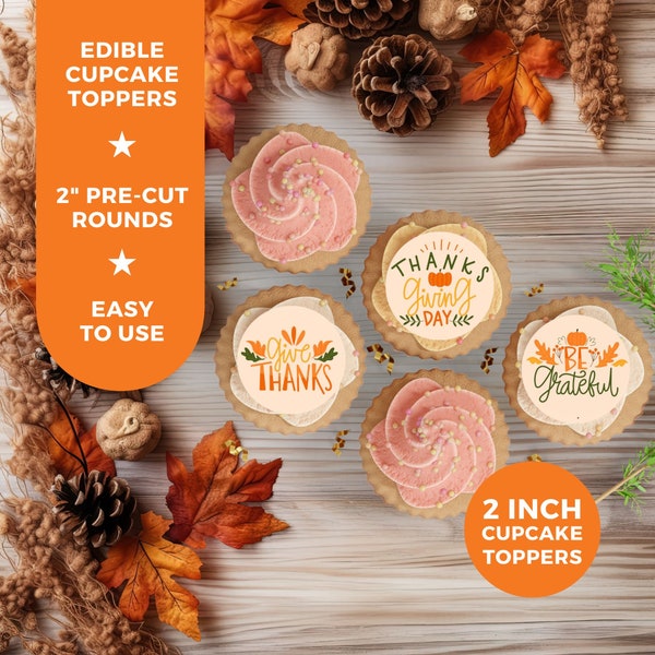 Fall Cupcake Toppers - Etsy