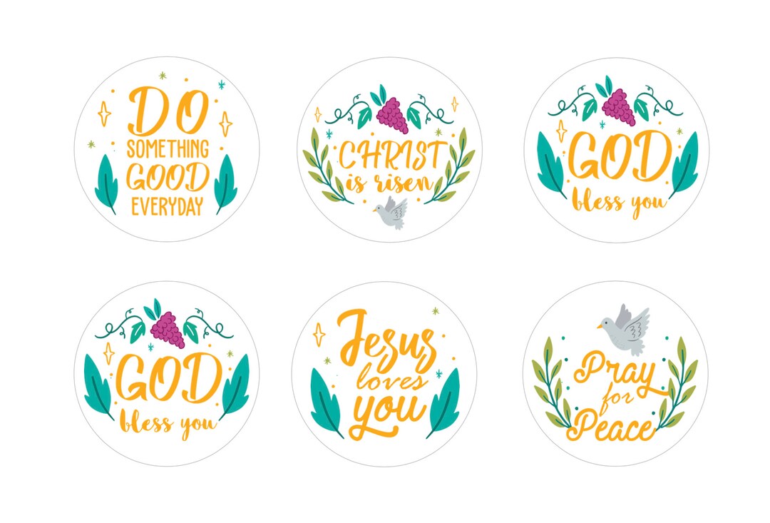 Prayer Blessing Quotes Edible Cupcake Topper Decorations - Set of 12 ...