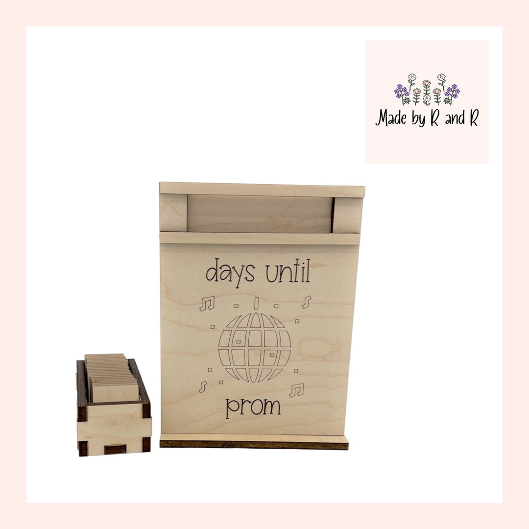 Days Until Prom Wood Countdown From Made by R and R - Etsy