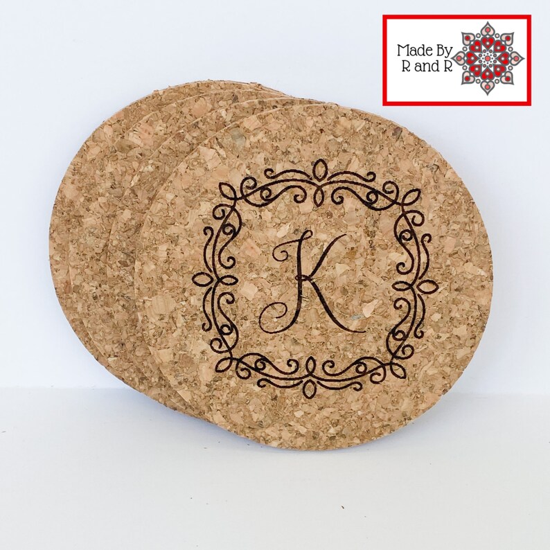 Fancy Square Monogram Coasters Perfect for Weddings and - Etsy